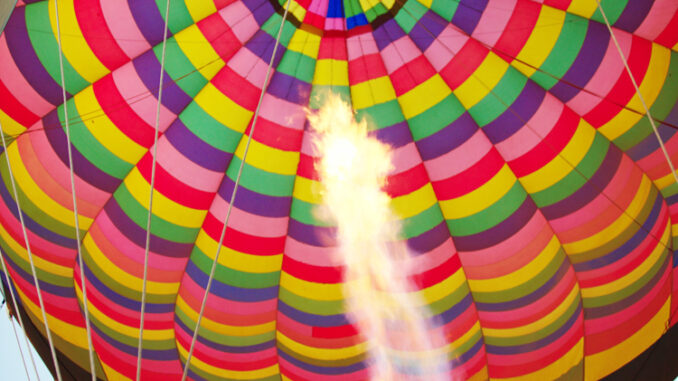 The First Hot Air Balloon Flight